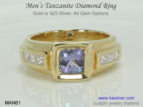 Custom Mens Ring, Tanzanite Rings Make Steady Demand Strides Custom Mens Ring, Tanzanite Rings Make Steady Demand Strides